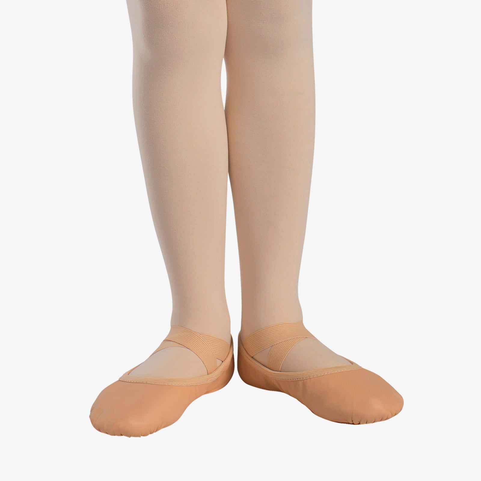 Bella Leather Youth Full Sole Ballet Slipper - Pink – Dancer's Image